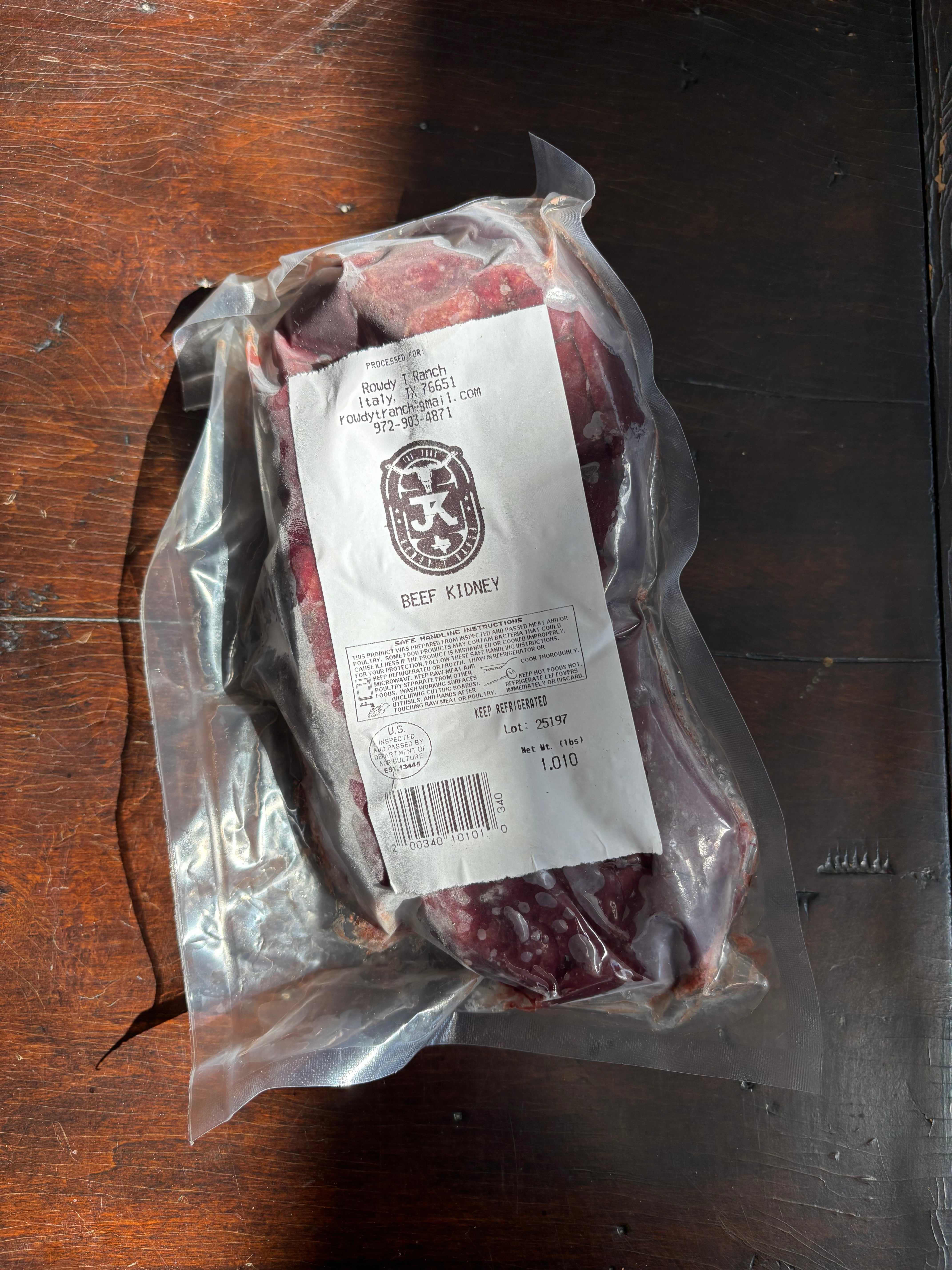 Beef Kidney – Rowdy T Ranch