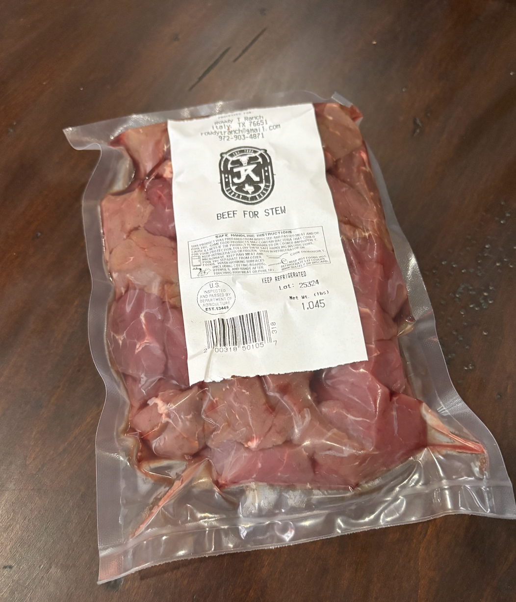Beef Stew Meat – Rowdy T Ranch